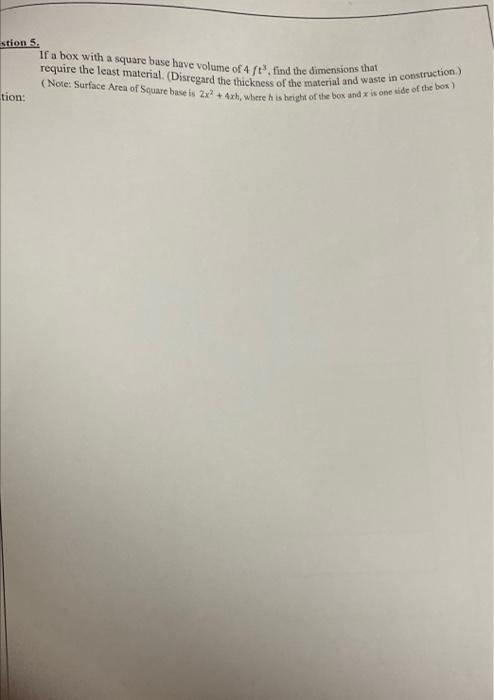 Solved Question 1. Find the extrema of f(x)=x2−6x on the | Chegg.com