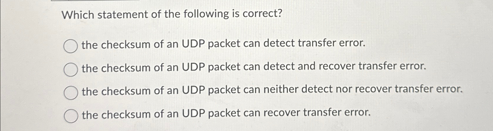 Solved Which Statement Of The Following Is Correctthe