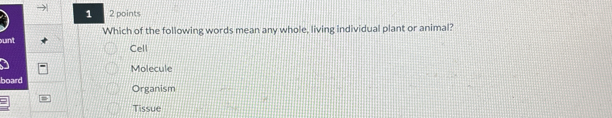 Solved 12 ﻿pointsWhich of the following words mean any | Chegg.com