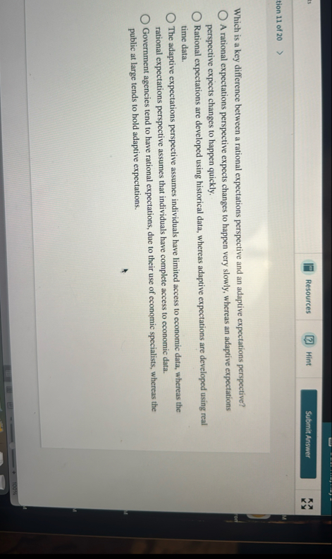 Solved ResourcesHinttion 11 ﻿of 20Which is a key difference | Chegg.com