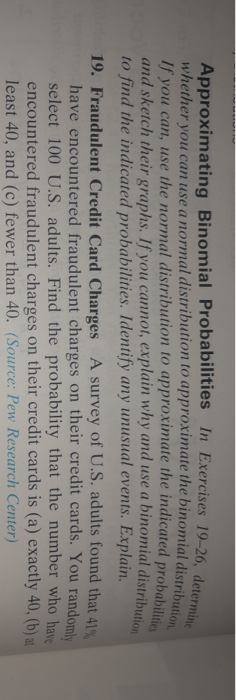 Solved Approximating Binomial Probabilities in Exercises | Chegg.com