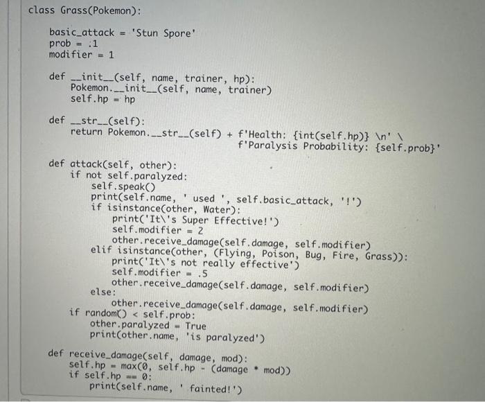 Solved - Include a Pokemon list called game_master as an | Chegg.com