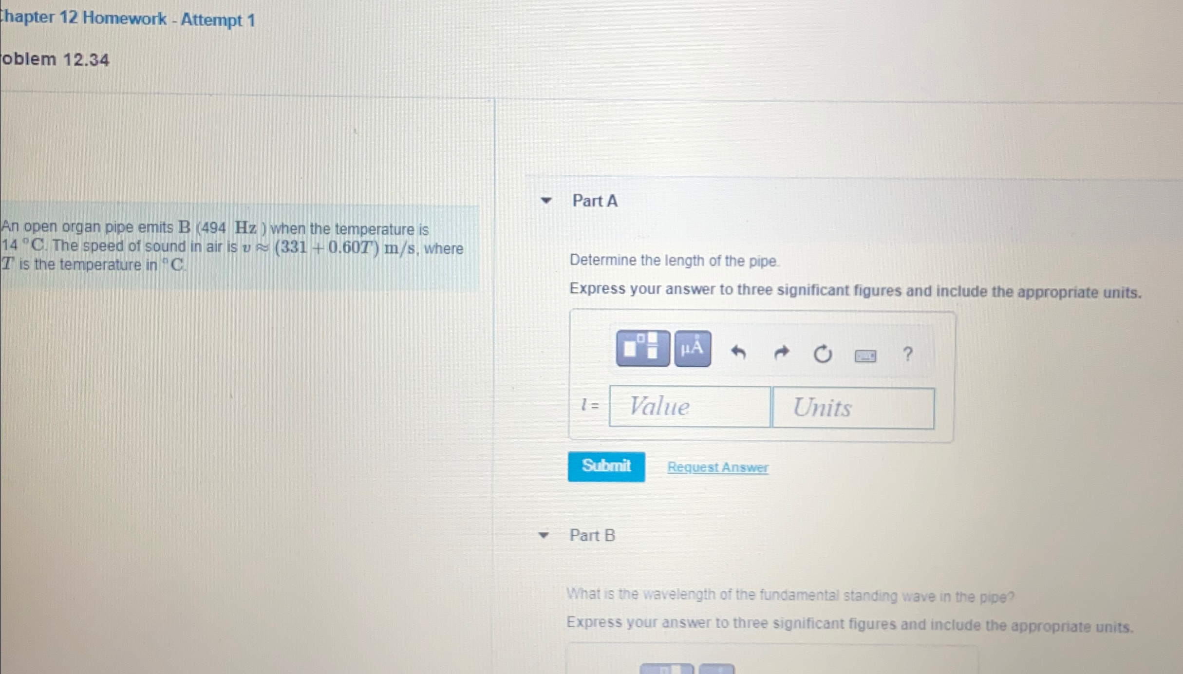 Solved hapter 12 ﻿Homework - ﻿Attempt 1oblem 12.34An open | Chegg.com