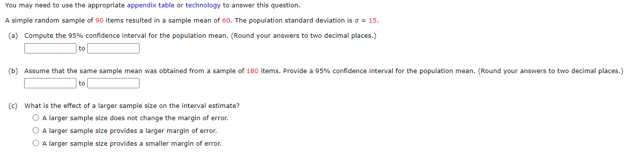 Solved You may need to use the appropriate appendix table or | Chegg.com