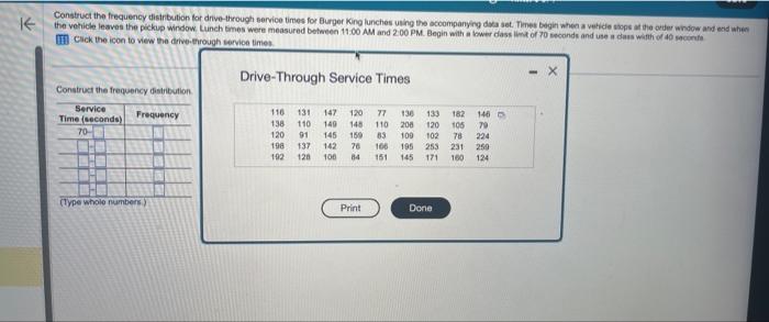 Solved Iiil Click the icon to vew the derve-firovah service | Chegg.com