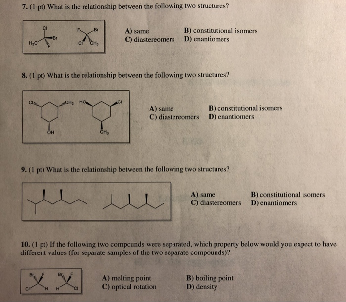 Solved 7.(1 pt) What is the relationship between the | Chegg.com