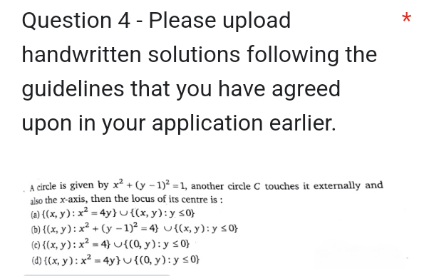 Solved Question 4 - ﻿Please upload*handwritten solutions | Chegg.com