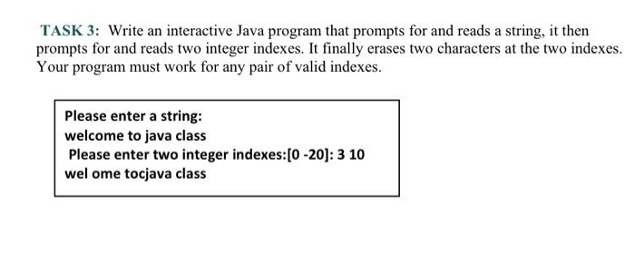 Solved Task 3 Write An Interactive Java Program That 5857