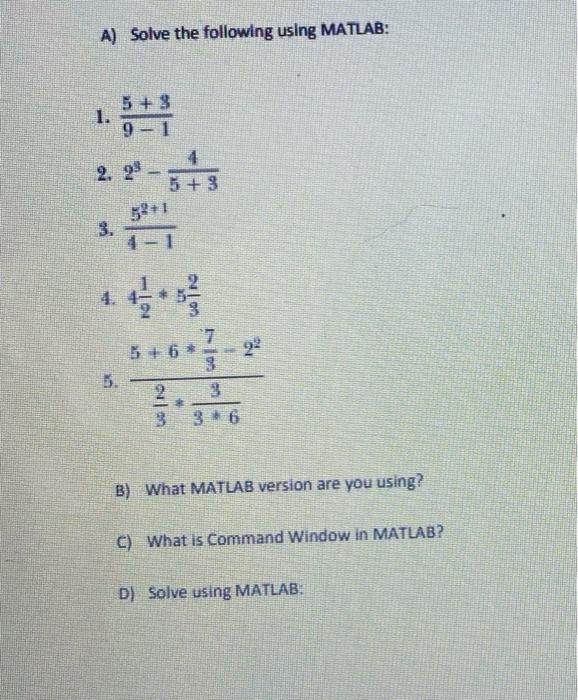 Solved All Questions must be complete using MATLAB. Use | Chegg.com