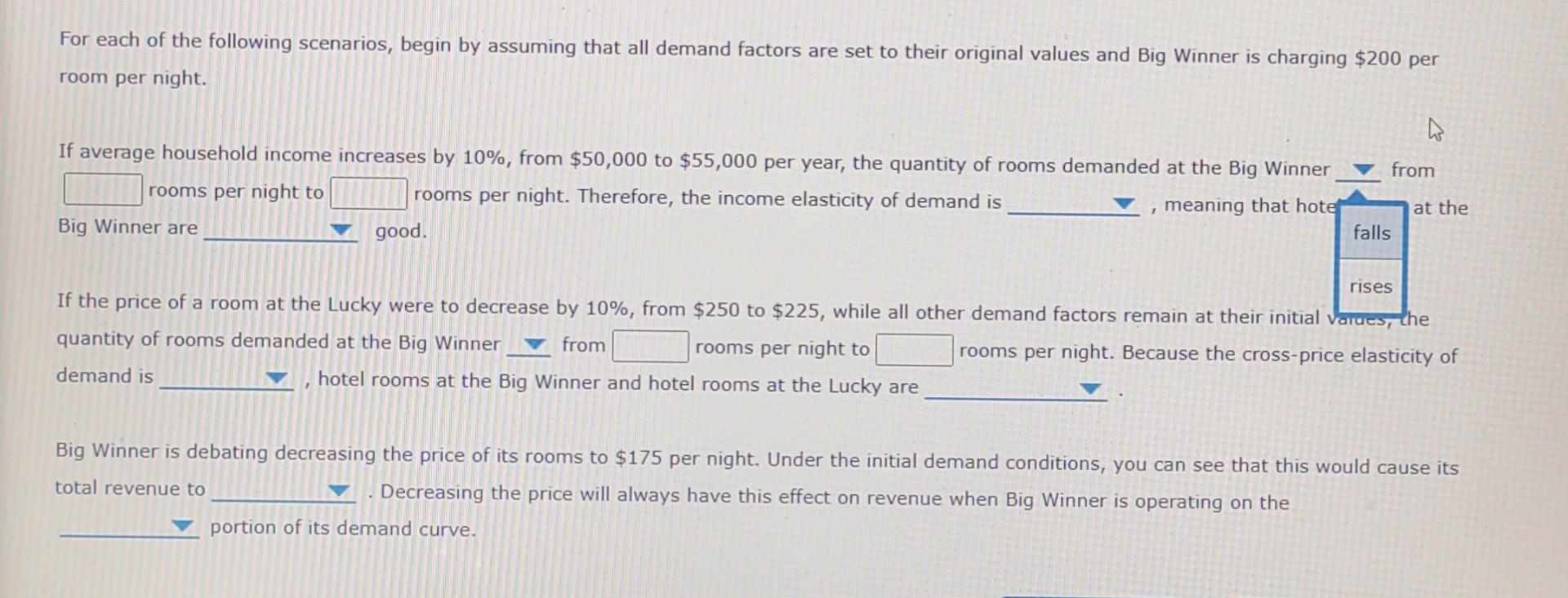 Solved For each of the following scenarios, begin by | Chegg.com