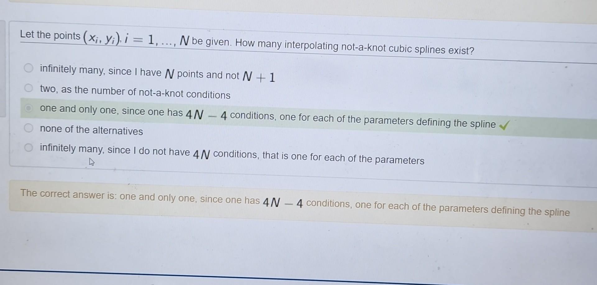 Let the points (xi,yi),i=1,…,N be given. How many | Chegg.com