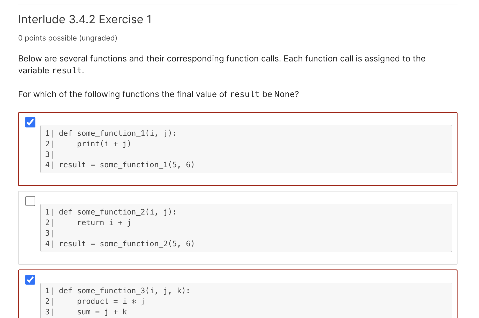 Solved Interlude 3.4.2 ﻿Exercise 10 ﻿points possible | Chegg.com