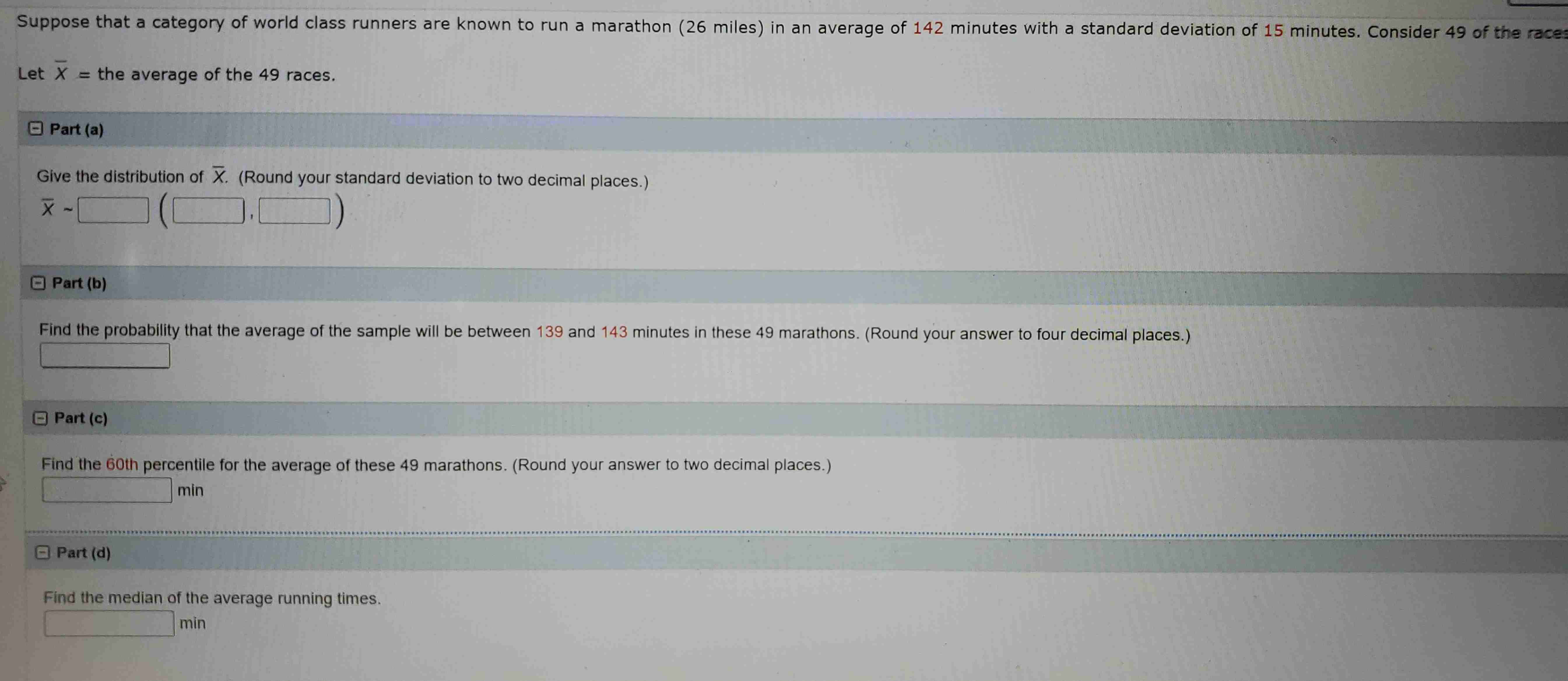 Solved Suppose that a category of world class runners are | Chegg.com