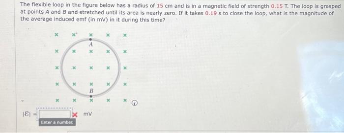 Solved The flexible loop in the figure below has a radius of | Chegg.com