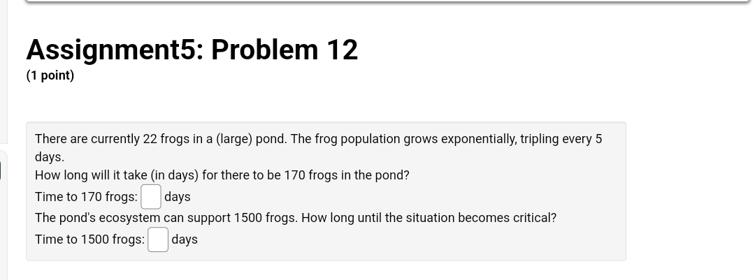 Solved Assignment5: Problem 12(1 ﻿point)There are currently | Chegg.com