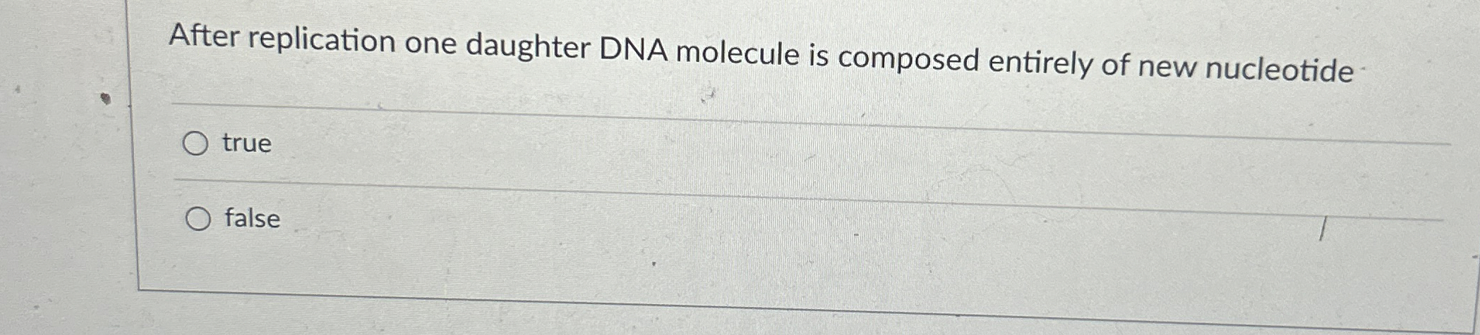 Solved After replication one daughter DNA molecule is | Chegg.com