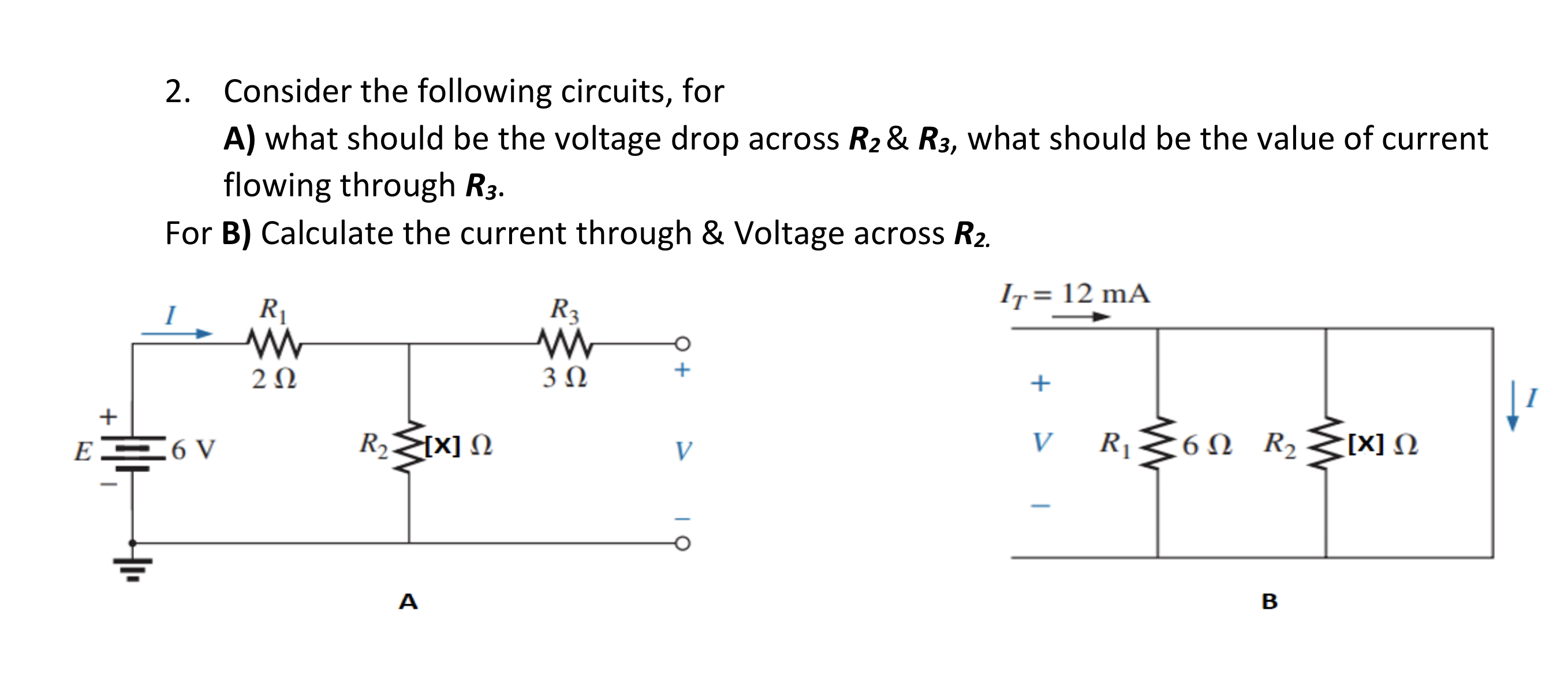 Solved Consider the following circuits, forA) ﻿what should | Chegg.com