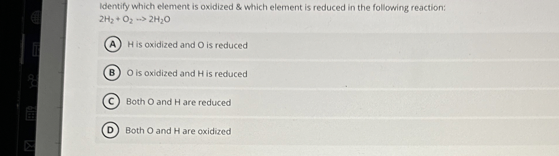 Solved Identify which element is oxidized & which element is | Chegg.com