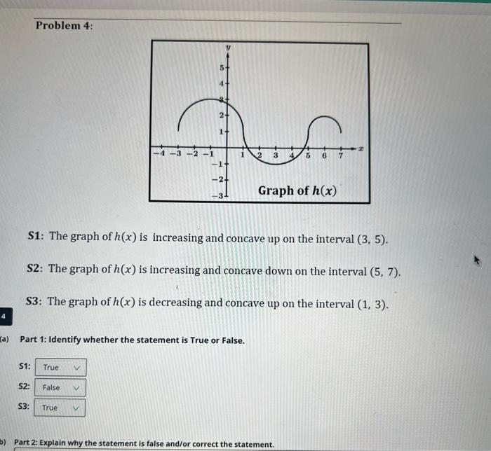 Solved Problem 8: S1: The graph of d(x) is concave down on | Chegg.com Solved Problem 8: S1: The graph of d(x) is concave down on | Chegg.com