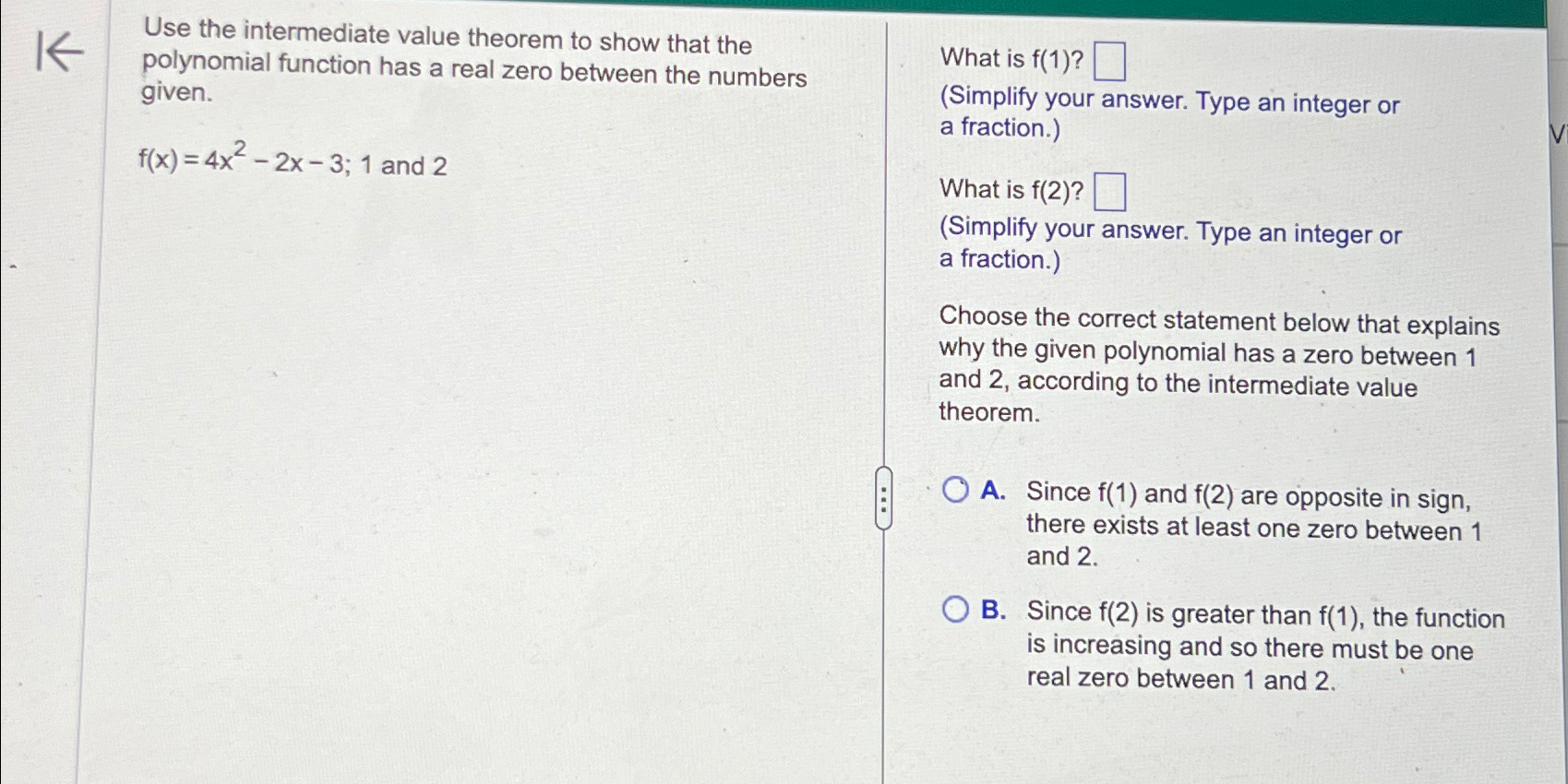 Solved Use the intermediate value theorem to show that the | Chegg.com