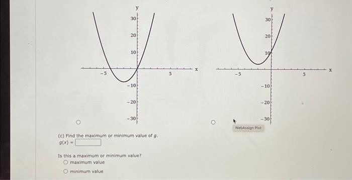 Solved A quadratic function g is given, g(x)=2x2+8x+11 (a) | Chegg.com