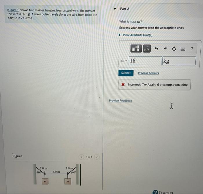 Solved (Figure 1) shows two masses hanging from a steel | Chegg.com