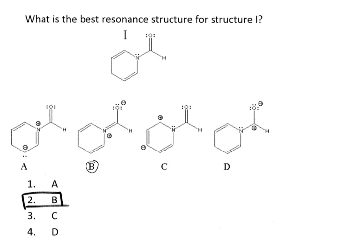 Solved What is the best resonance structure for structure I? | Chegg.com