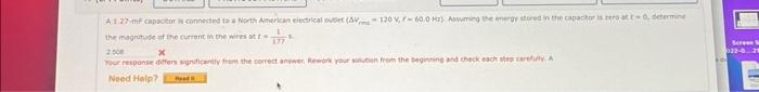 Solved the magnatude of the curtent in the weres at t=1712. | Chegg.com