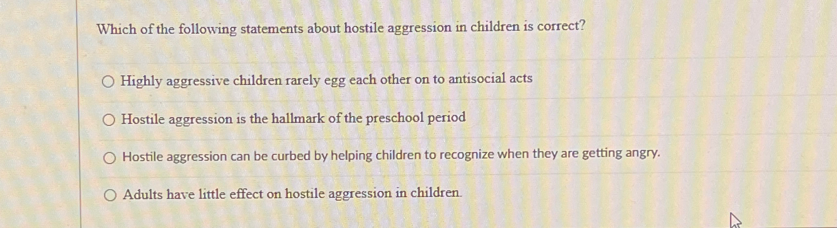 Solved Which of the following statements about hostile | Chegg.com