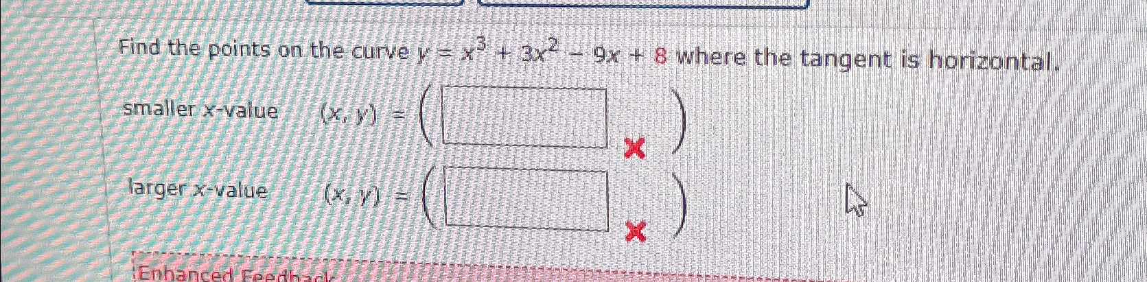 Solved Find the points on the curve y=x3+3x2-9x+8 ﻿where the | Chegg.com