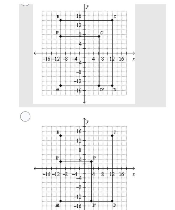 Solved Graph the image of the figure after a dilation | Chegg.com