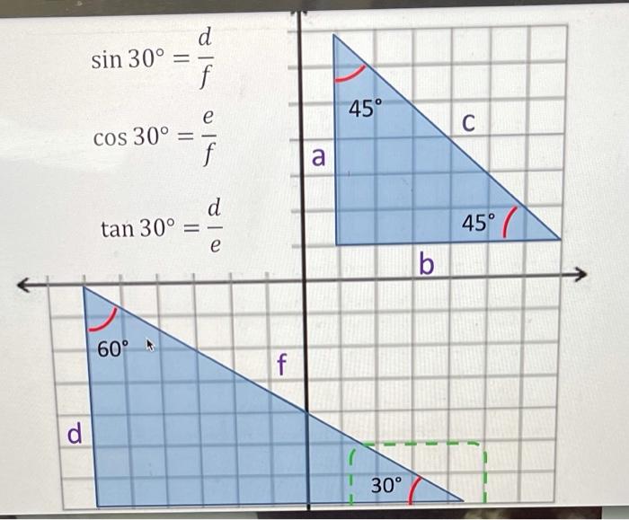 Solved 1. Trigonometry and properties of triangles. Draw to | Chegg.com