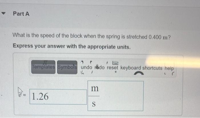 Solved One end of a horizontal spring with force constant | Chegg.com
