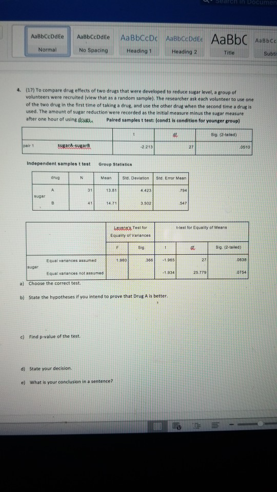 Solved AaBbCcDdEe AaBbCcDdEe AaBbccDc AaBbcedee AaBbc Аав | Chegg.com