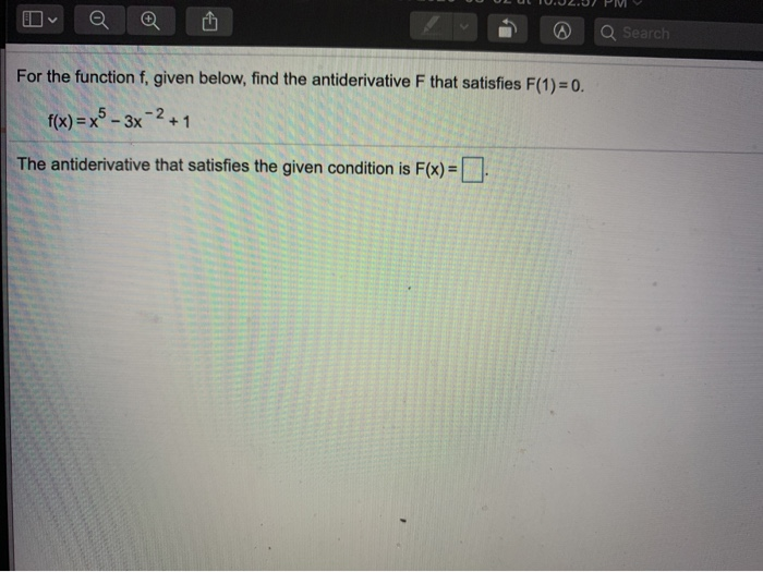 Solved Q Q Search For the function f, given below, find the | Chegg.com
