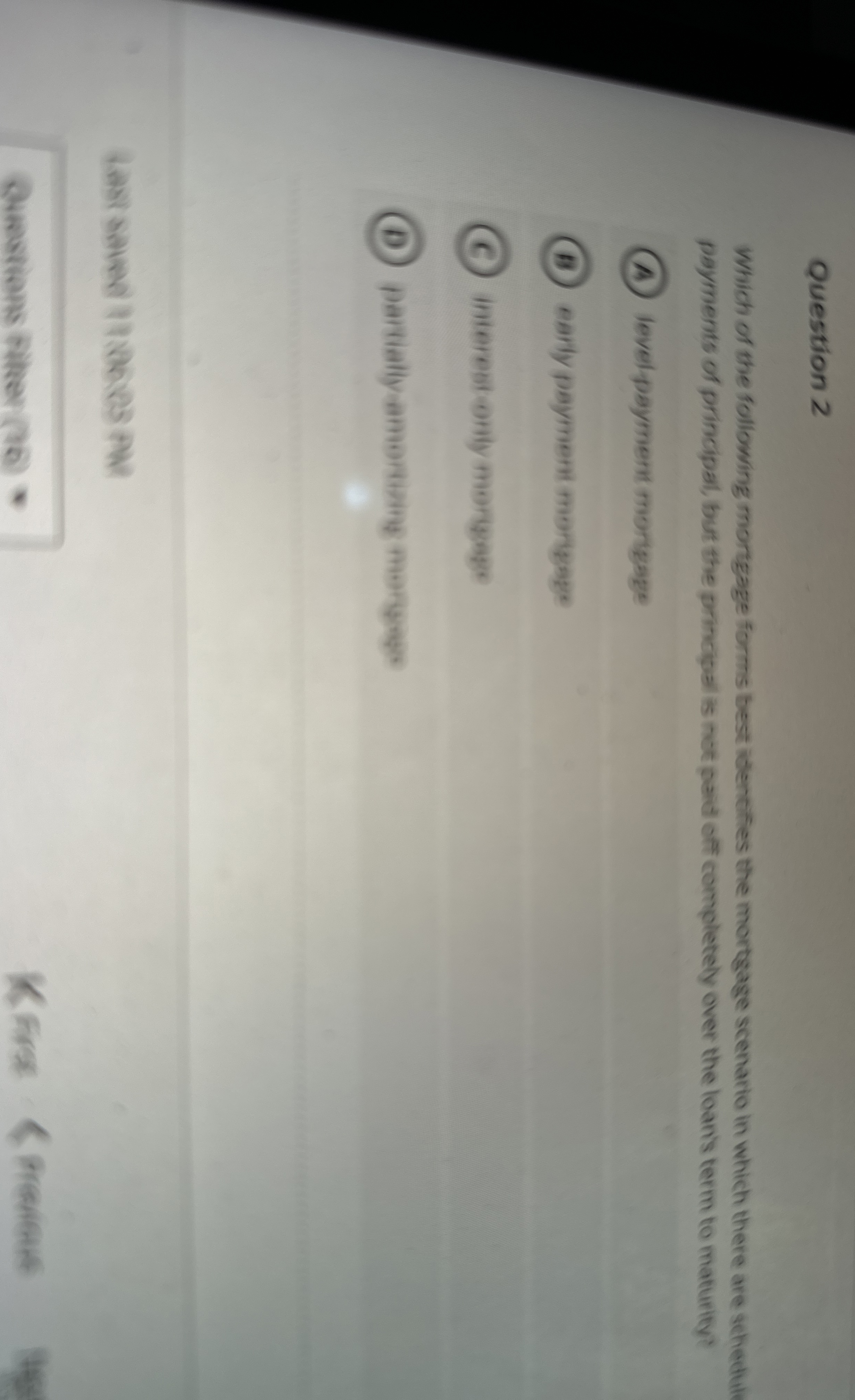 Solved Question 2Which of the following mortgage forms best | Chegg.com