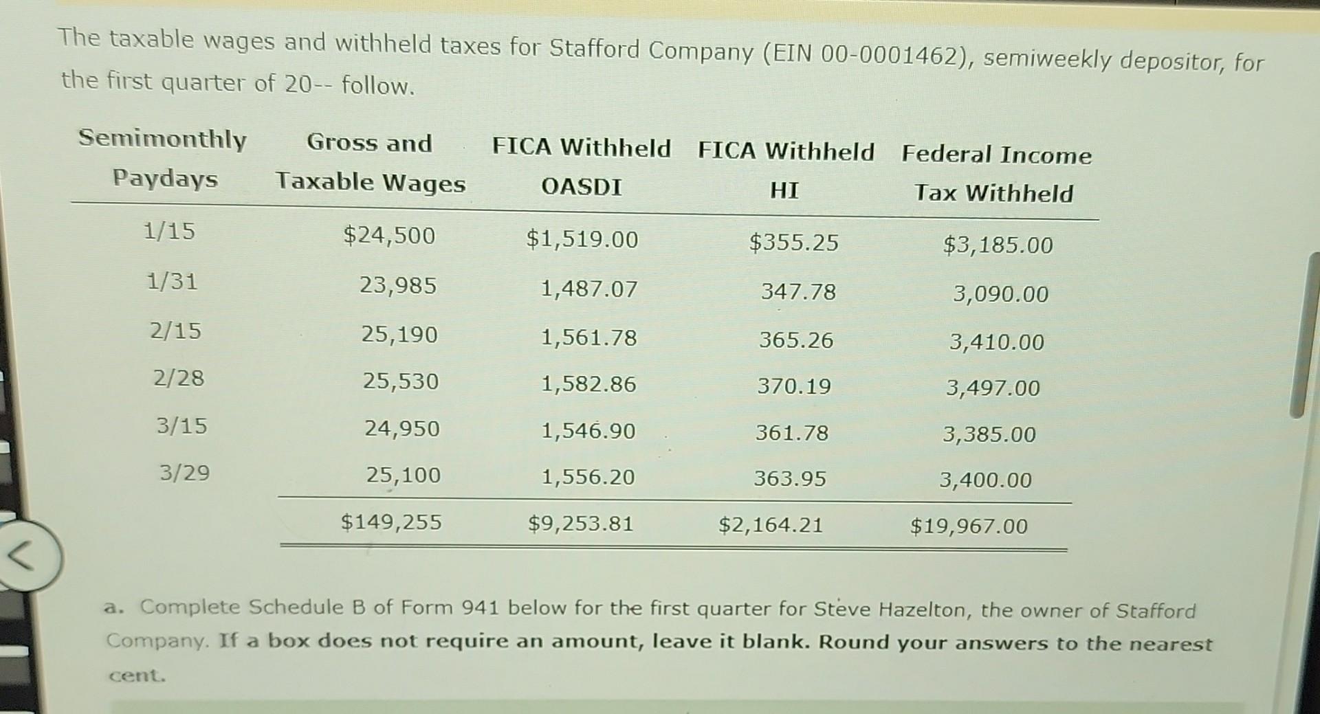 the first quarter of 20-- | Chegg.com