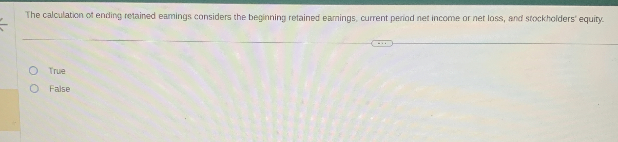 Solved The calculation of ending retained earnings considers | Chegg.com