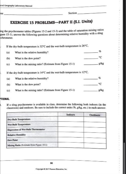 Solved les Cepaphy Laboratory Manual ne Section EXERCISE 15 | Chegg.com
