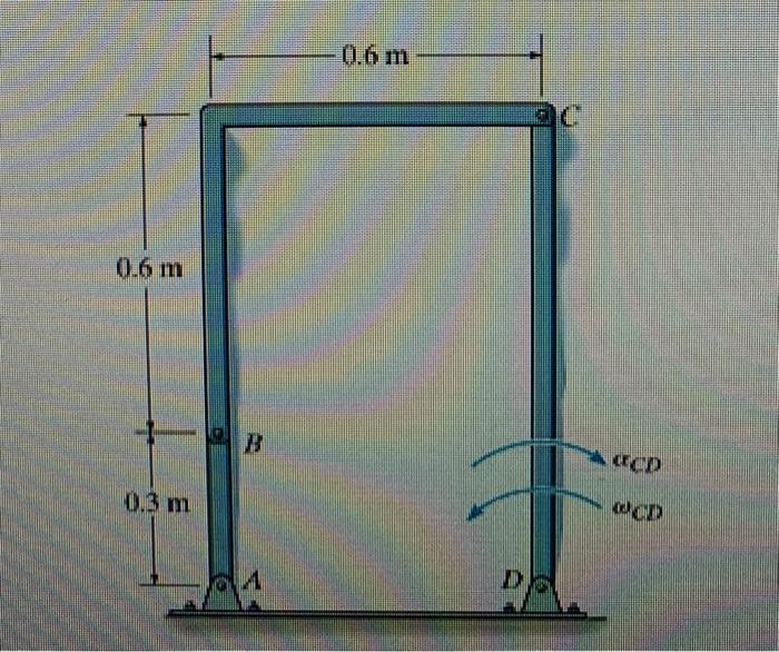 Solved Determine the angular acceleration of link AB if link | Chegg.com