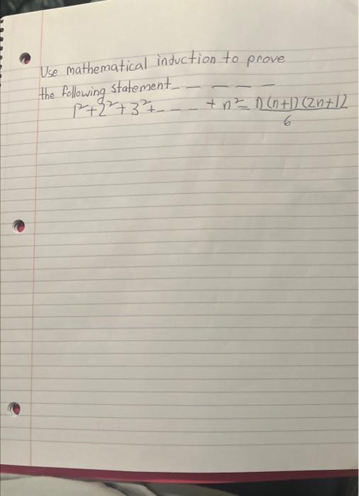 Solved Use mathematical induction to prove the following | Chegg.com