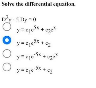 Solved Solve the differential equation. | Chegg.com