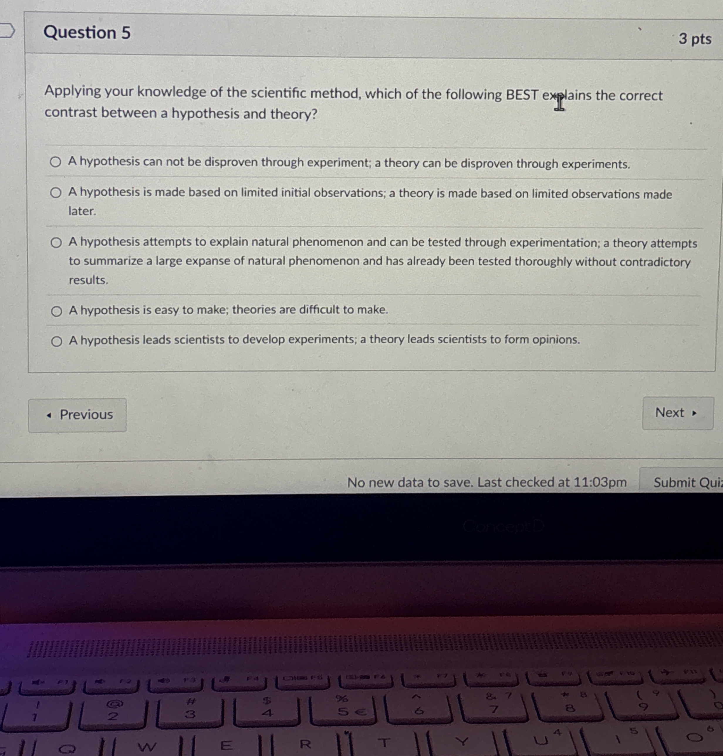 Solved Question 53 ﻿ptsApplying your knowledge of the | Chegg.com
