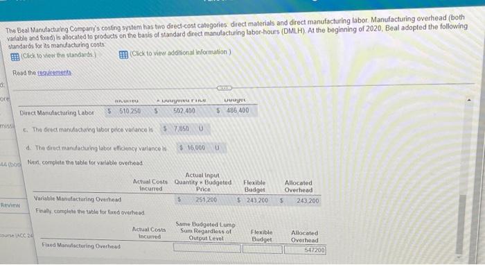 Solved can you help solve for the SAME BUDGETED LUMP SUM | Chegg.com