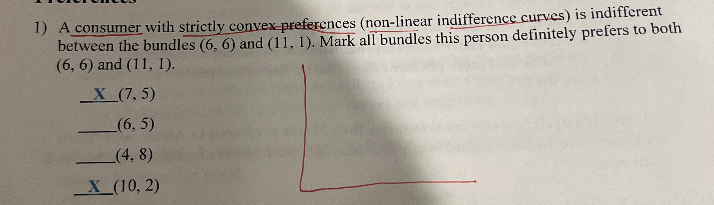 A consumer with strictly convex preferences | Chegg.com