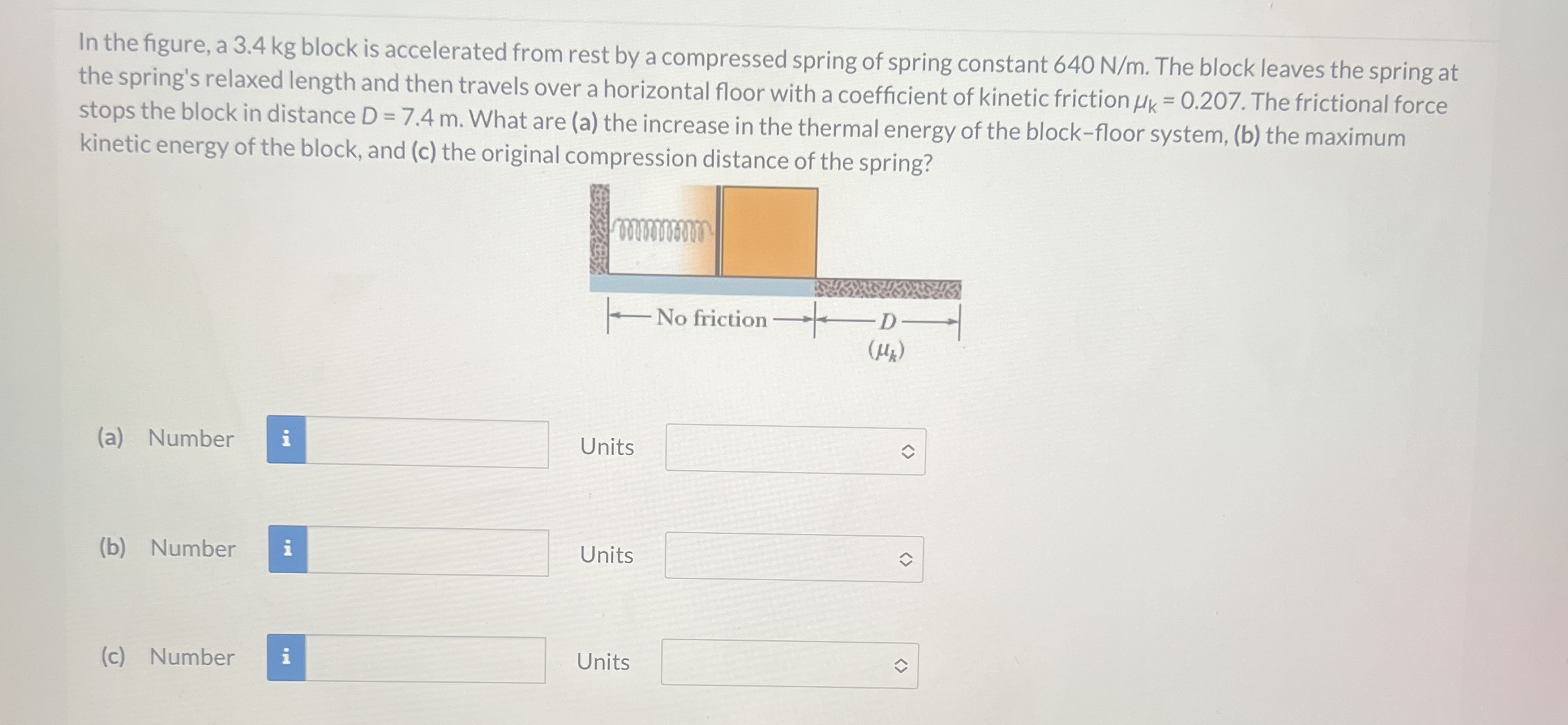 Solved In the figure, a 3.4 ﻿kg block is accelerated from | Chegg.com