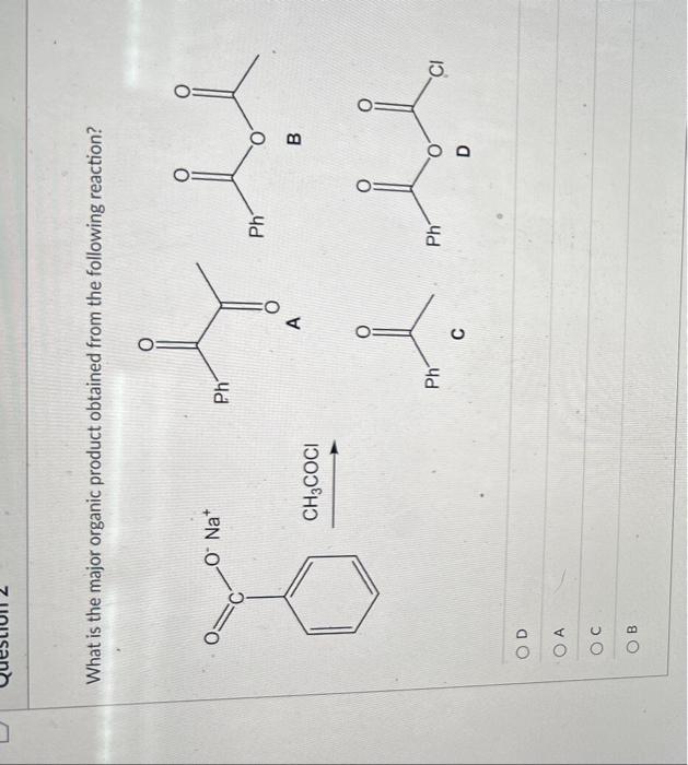 [Solved]: What is the major organic product obtained from t