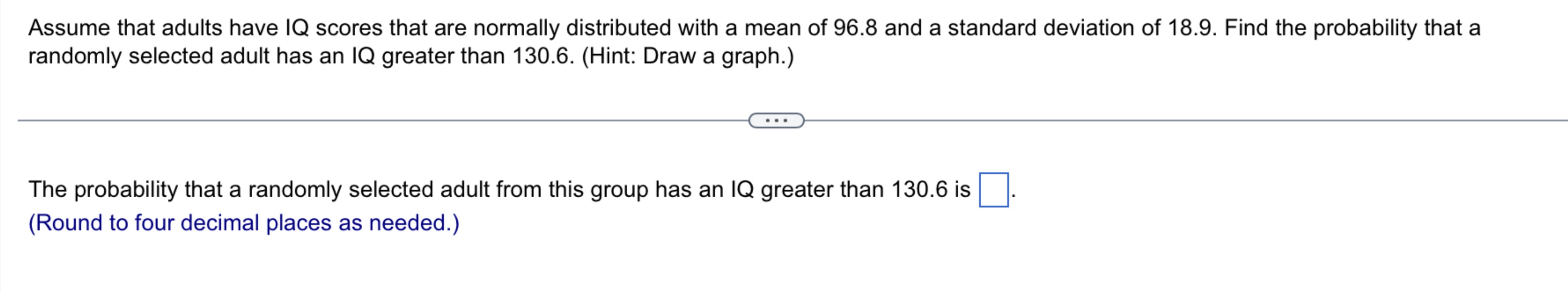 Solved Assume that adults have IQ scores that are normally | Chegg.com