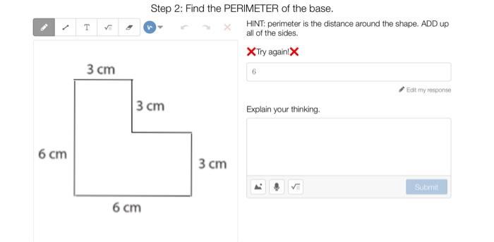 Solved Find the AREA and perimeter of the base of the prism | Chegg.com