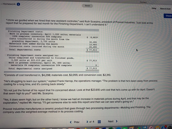Solved Connect - Homework Saved Help Save & Exit Check "I | Chegg.com